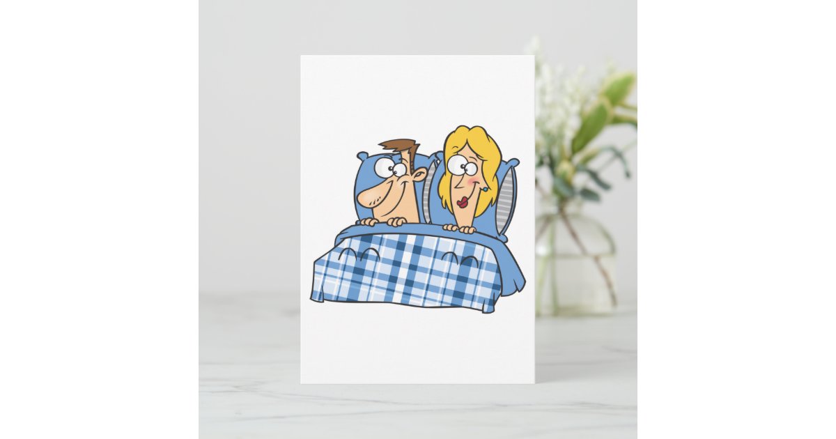 Couple In Bed Invitation | Zazzle