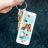 Couple Keepsake Custom Photo Booth Strip Keychain | Zazzle