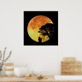 Couple Love Romance Lovers Moonlight Romantic Poster | Zazzle