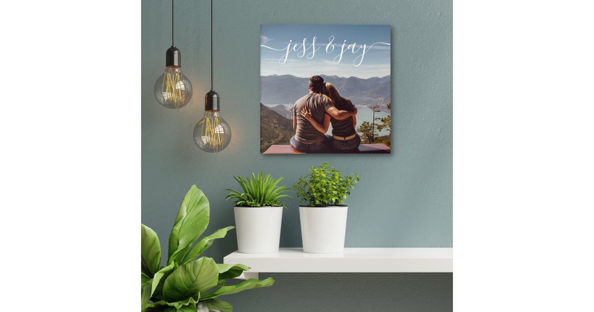 Couple Photo Acrylic Wall Art | Zazzle