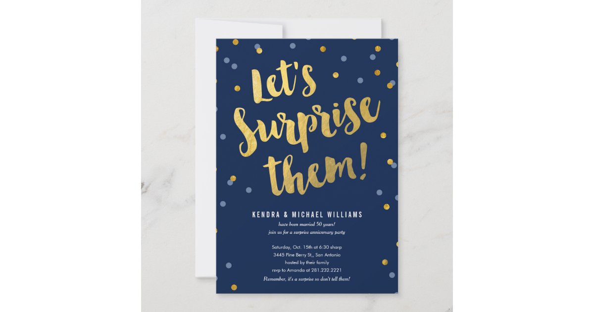 Couple’s Surprise Party Invitations | Zazzle