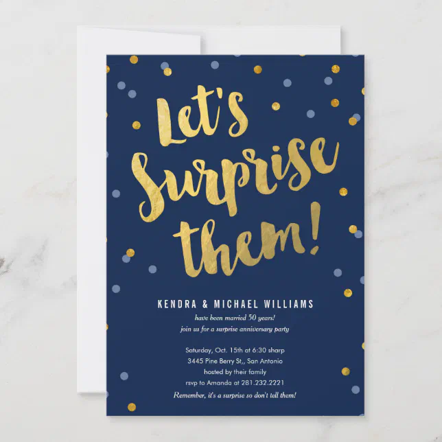 Couple’s Surprise Party Invitations | Zazzle
