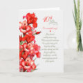 Couple's 40th Wedding Anniversary Red Gladiolus Card | Zazzle