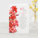 Couple's 40th Wedding Anniversary Red Gladiolus Card | Zazzle