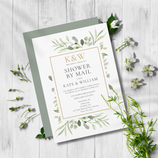 Couples Bridal Shower By Mail Long Distance Invitation | Zazzle