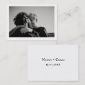 Couple's Engagement Photo Calling Card | Zazzle