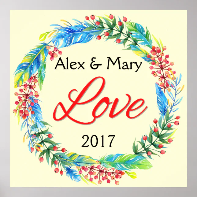 Couple's Love Poster | Zazzle