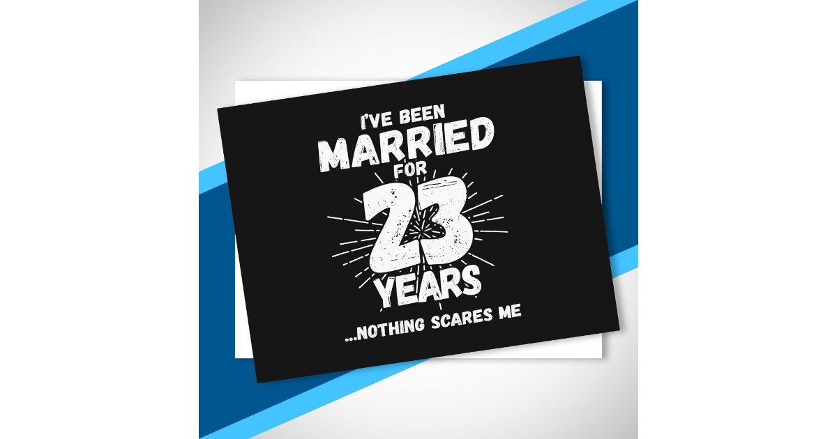 Couples Married 23 Years Funny 23rd Anniversary Postcard | Zazzle
