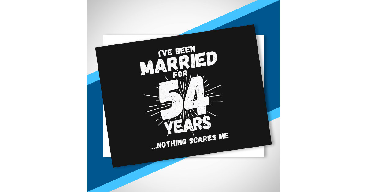 Couples Married 54 Years Funny 54th Anniversary Postcard | Zazzle
