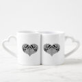 Couples nesting coffee mugs with heart design | Zazzle