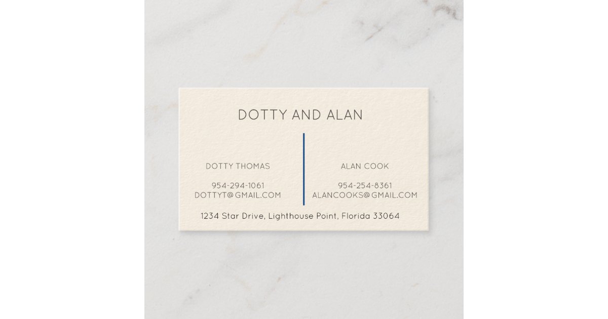 Couples Personal Calling/ Business Card | Zazzle