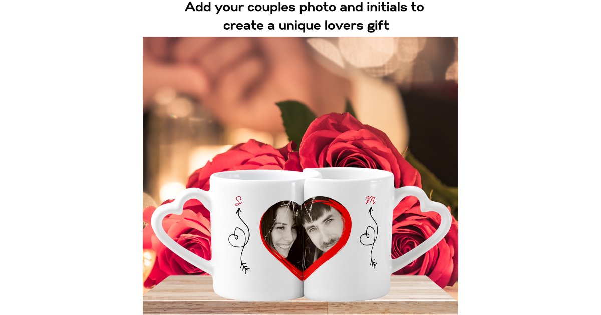 Couples PHOTO Mugs Fun Modern Unique | Zazzle