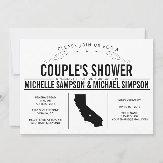 Couple's Shower Invitation | Zazzle