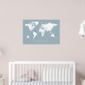 Couples Travel World Map of Where We've Been Poster | Zazzle