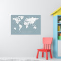 Couples Travel World Map of Where We've Been Poster | Zazzle