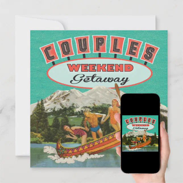 Couples Weekend Getaway Invitations | Zazzle