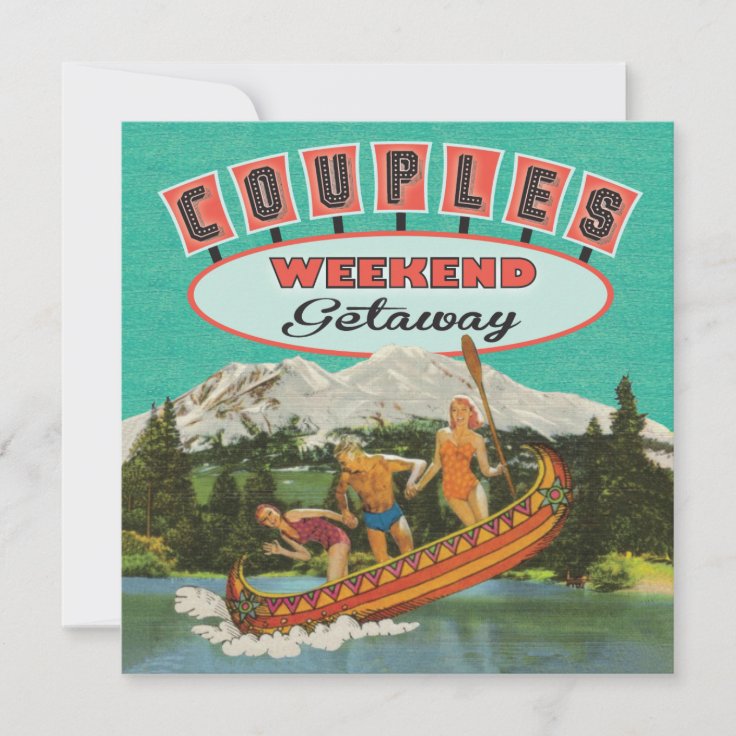 Couples Weekend Getaway Invitations | Zazzle