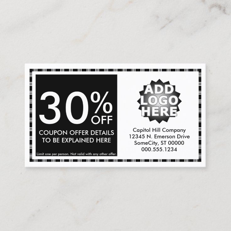 coupon. discount card | Zazzle