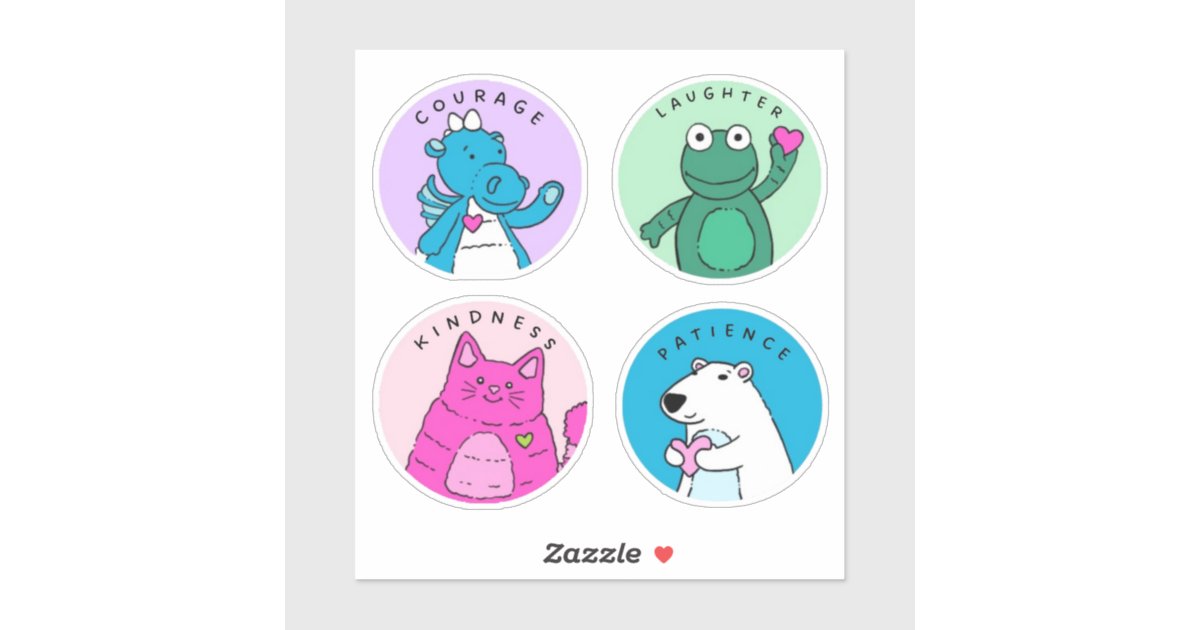 "Courage Badges" Sticker | Zazzle