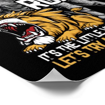 Courage Doesnt Always Roar Parkinsons Disease Poster | Zazzle