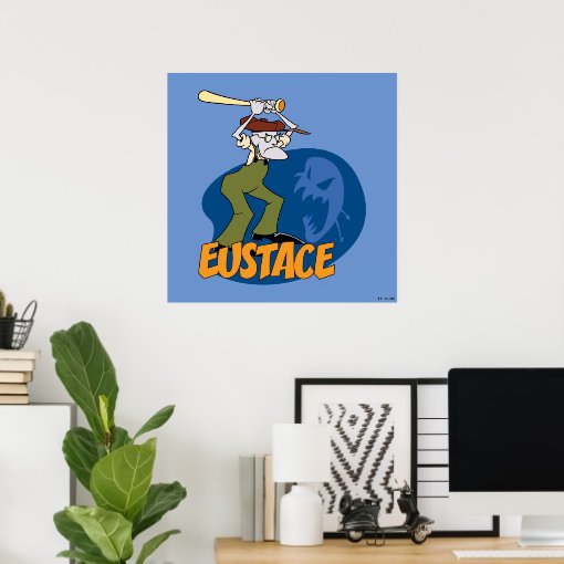 Courage the Cowardly Dog | Eustace Graphic Poster | Zazzle