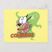 Courage the Cowardly Dog | Ghost Graphic Postcard | Zazzle