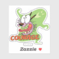 Courage the Cowardly Dog | Ghost Graphic Sticker | Zazzle