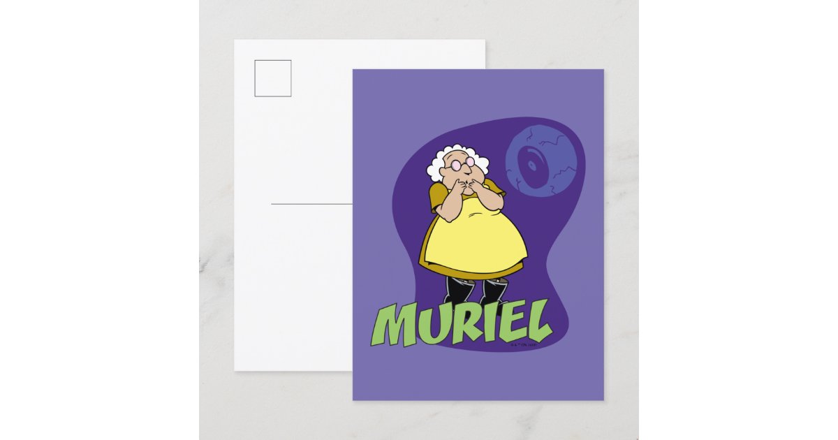 Courage the Cowardly Dog | Muriel Graphic Postcard | Zazzle