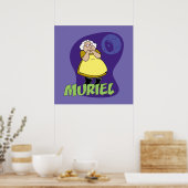 Courage the Cowardly Dog | Muriel Graphic Poster | Zazzle