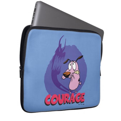 Courage the Cowardly Dog | Shadow Graphic Laptop Sleeve | Zazzle