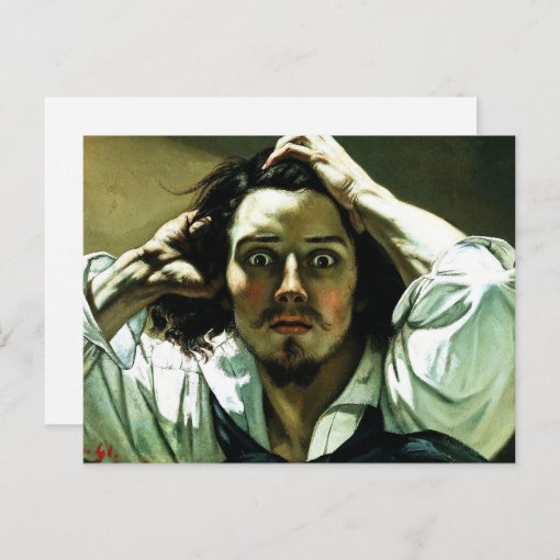 Courbet The Desperate Man Postcard | Zazzle