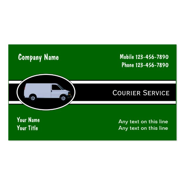 Courier Delivery Business Cards
