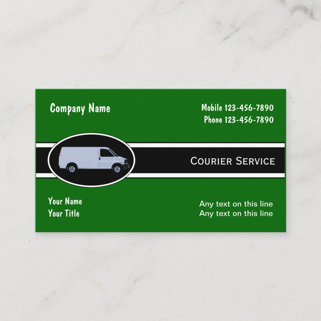 Courier Delivery Business Cards | Zazzle