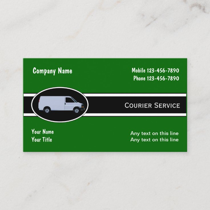 Courier Delivery Business Cards | Zazzle