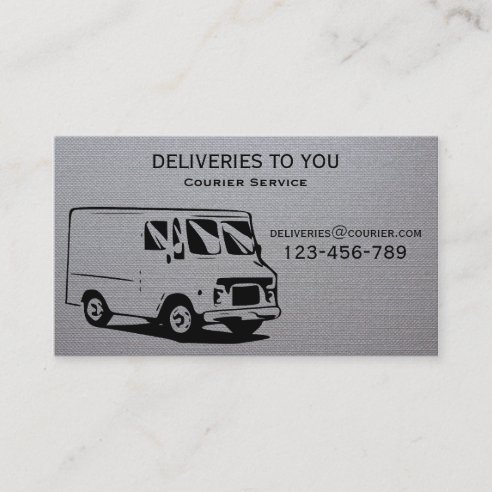 Delivery Service Business Cards - Business Card Printing | Zazzle