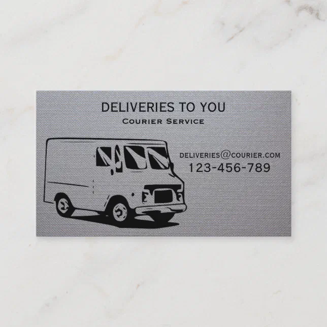 Courier Delivery freelance service Business Card | Zazzle
