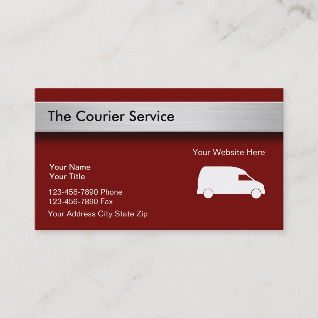 Courier Package Delivery Services Business Card | Zazzle