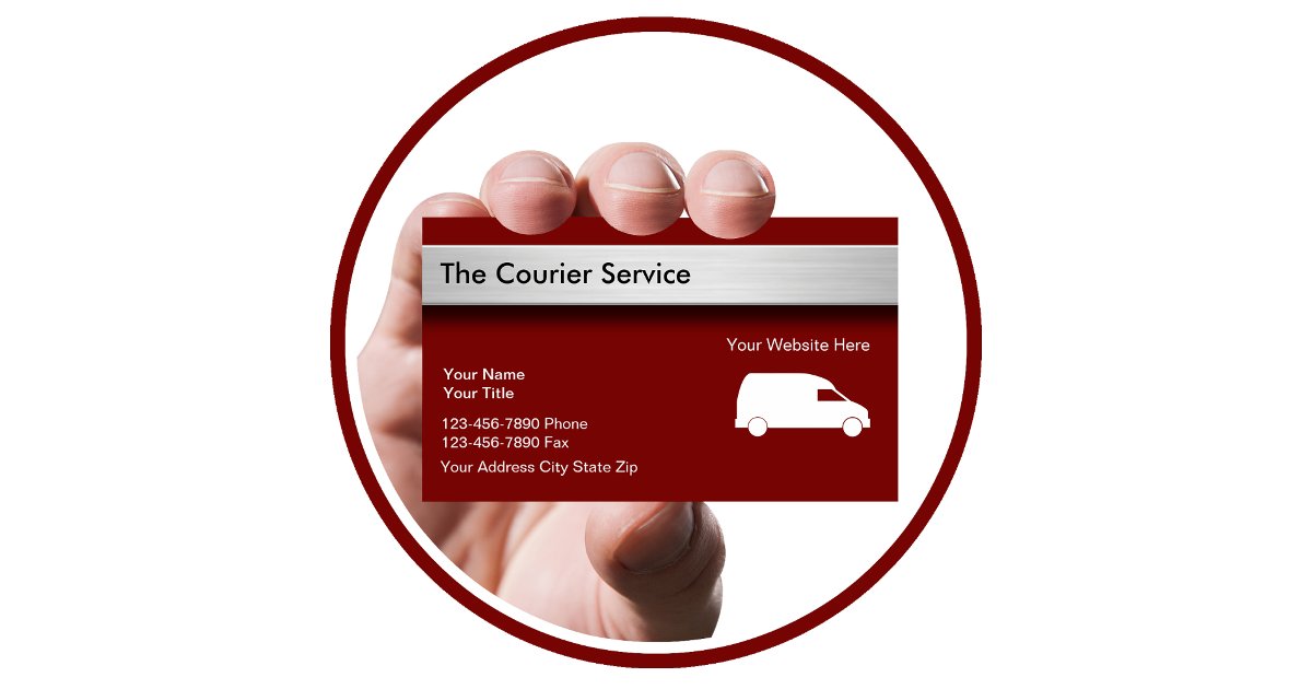 Courier Package Delivery Services Business Card | Zazzle