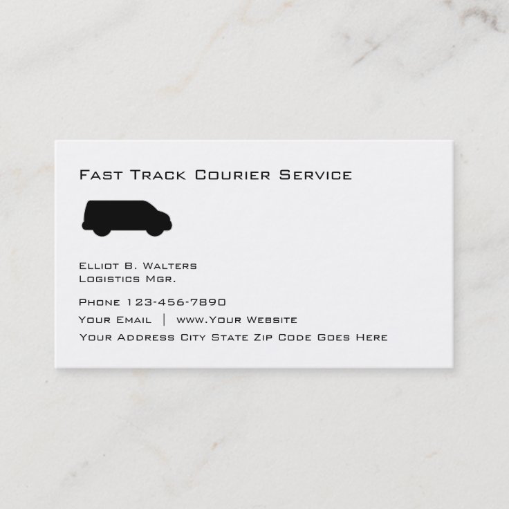 Courier Service Business Design Business Card | Zazzle