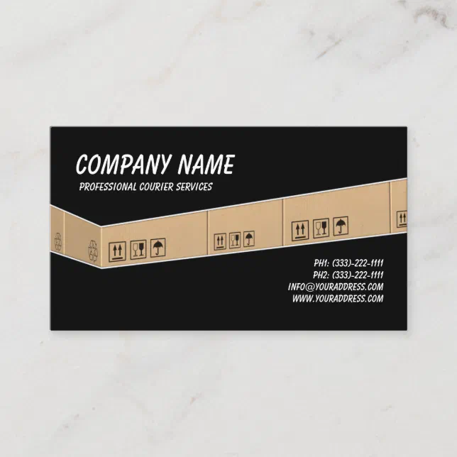 Courier Services Business Card | Zazzle