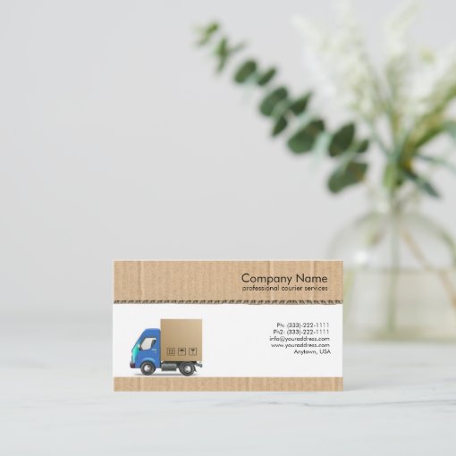 Courier Services Business Card | Zazzle
