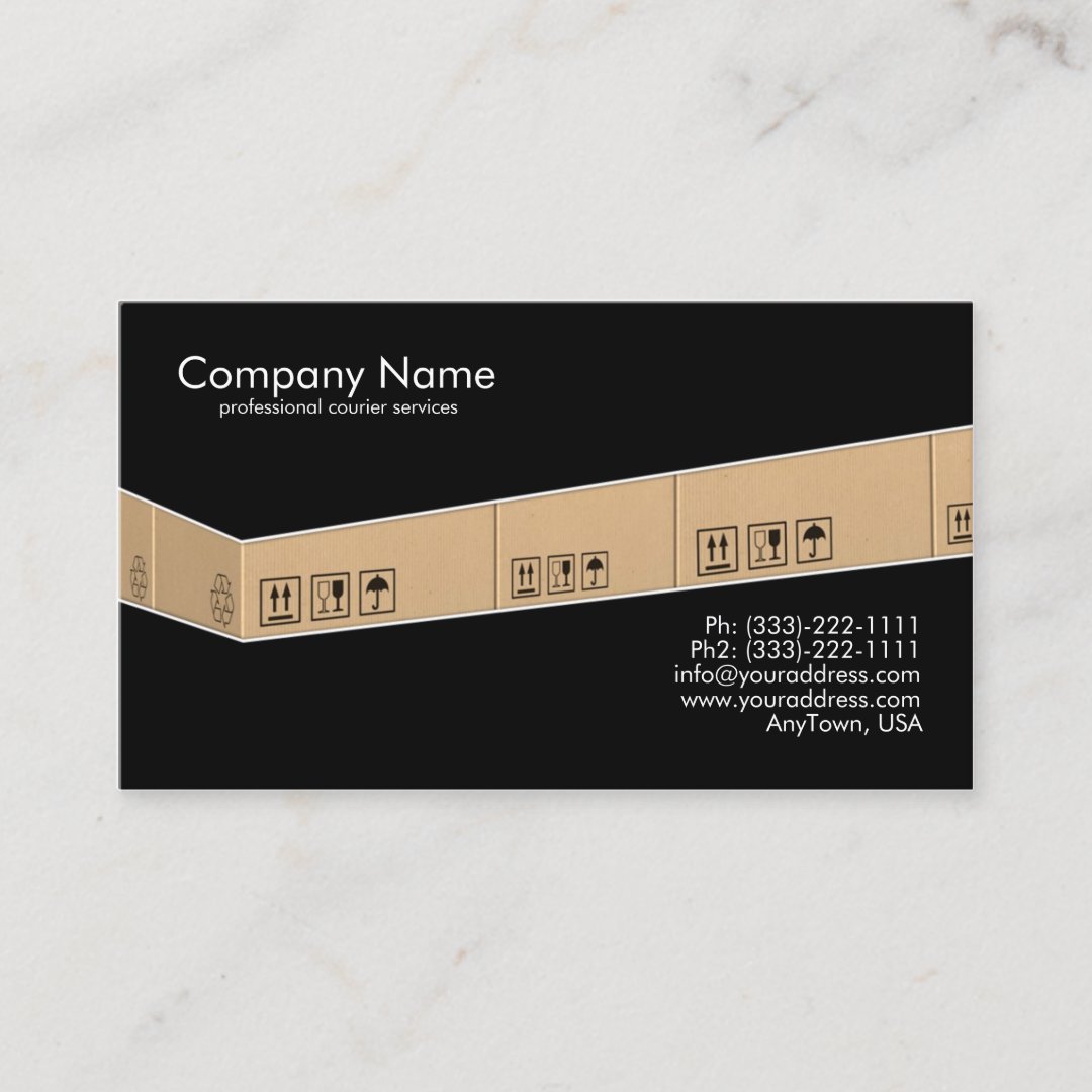Courier Services Business Card | Zazzle