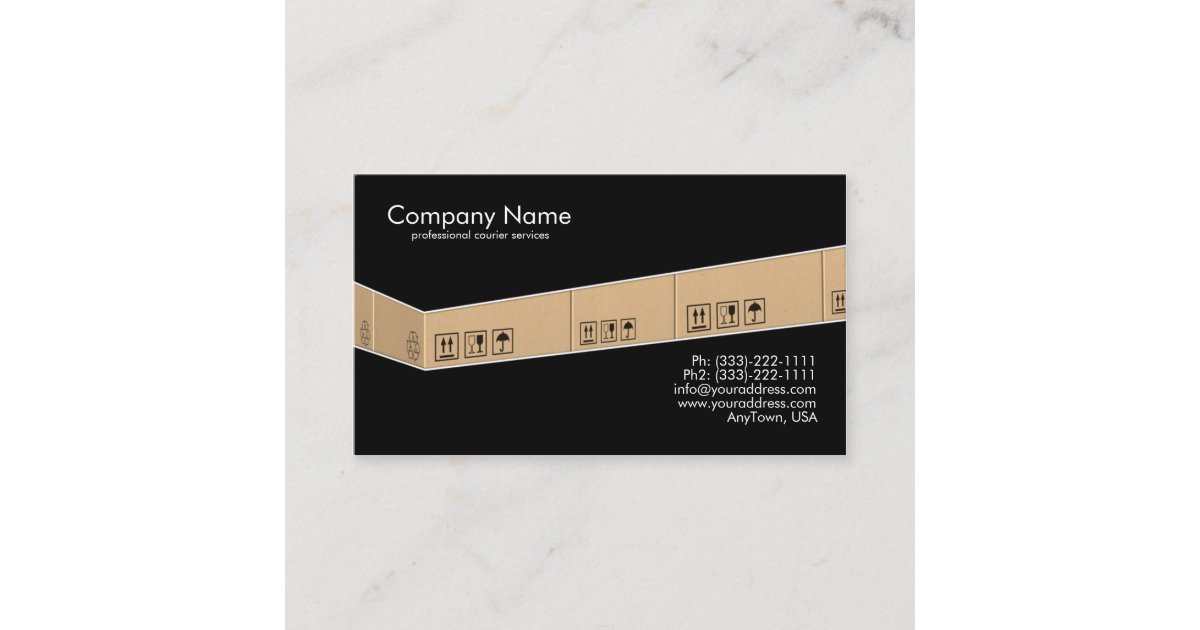 Courier Services Business Card | Zazzle