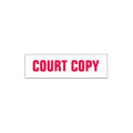 Court Copy in All Caps Text Template Self-inking Stamp | Zazzle