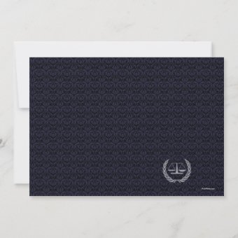 Court Symbol Photo Law School Purple Graduation Invitation | Zazzle