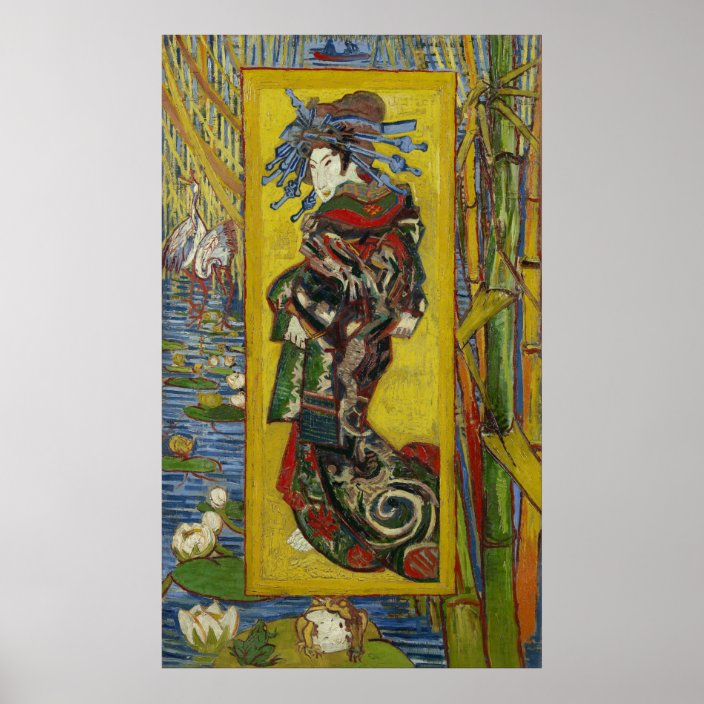 Courtesan (after Eisen) by Vincent Van Gogh Poster | Zazzle.com