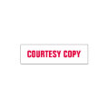 Courtesy Copy in All Caps Text Template Self-inking Stamp | Zazzle