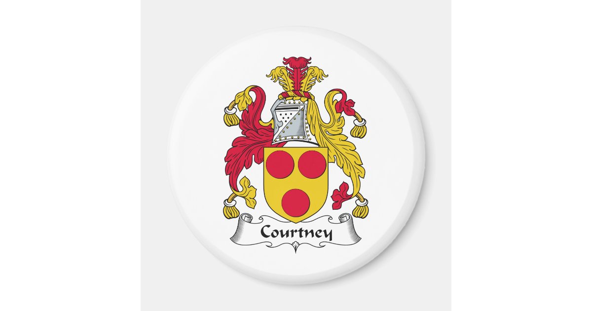 Courtney Family Crest Magnet | Zazzle