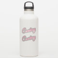 Courtney name pink decorative cursive x2 sticker | Zazzle