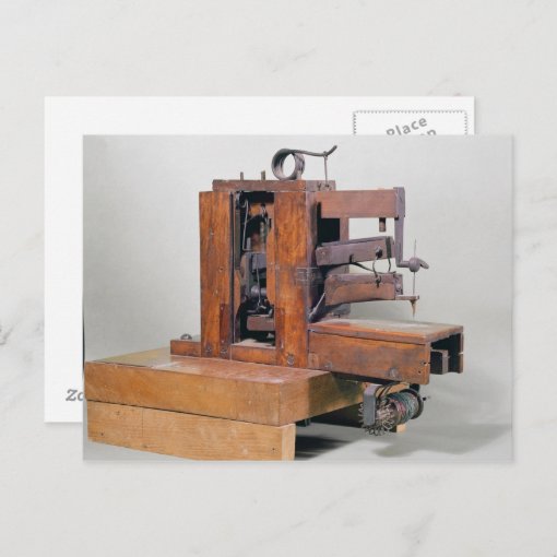 Couseuse', the first sewing machine, 1830 postcard | Zazzle